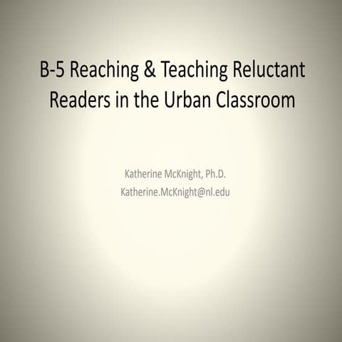 Reluctant Readers | PPTX