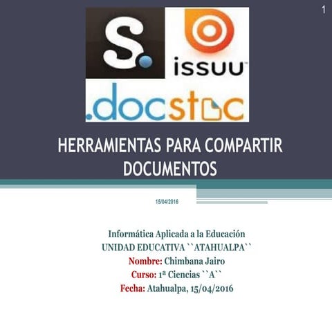 SLIDESHARED, PLATAFORMA PARA COMPARTIR PRESENTACIONES.pptx