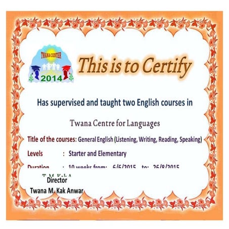 Supervising and Teaching Certificate | DOCX
