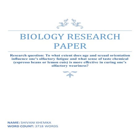 BIOLOGY RESEARCH PAPER | DOCX