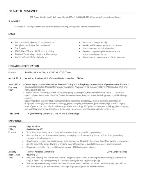 Anthony Bailey Resume | PDF