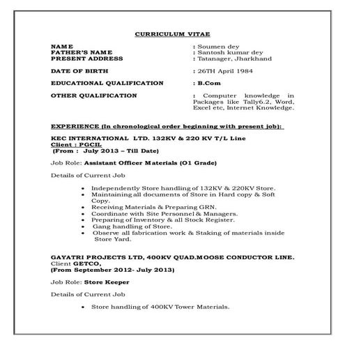 Soumen CV | DOCX
