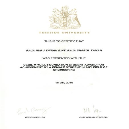 Award certificate | PDF