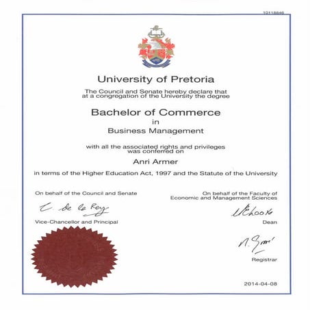 Bachelor of Commerce | PDF