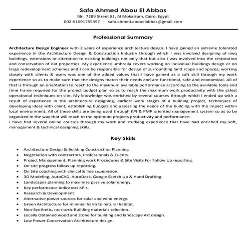 Project manager cv example | PPTX