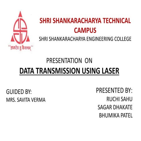Data transmission using laser | PPTX