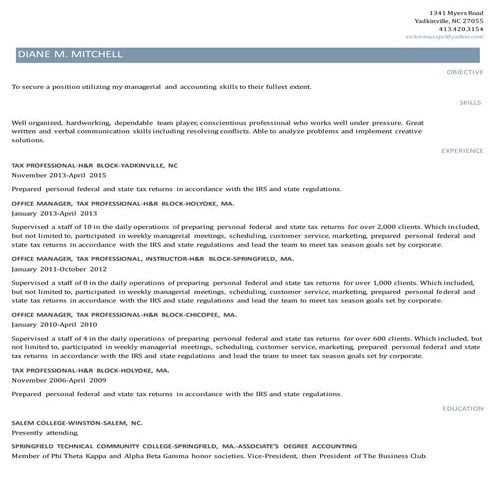 Mitchell Resume 2015 | PDF