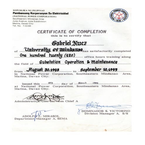 7 . Experience Certificates | DOC