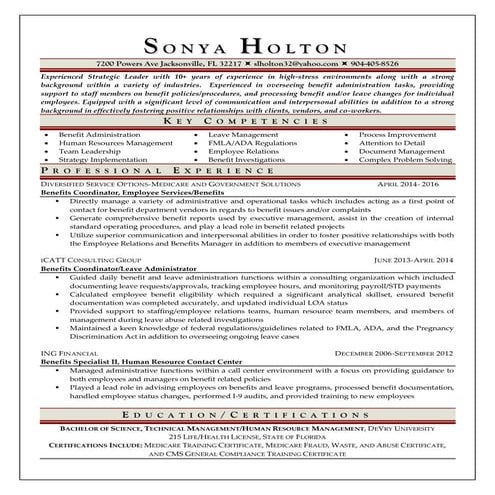 Sonya Resume - 2016 | PDF