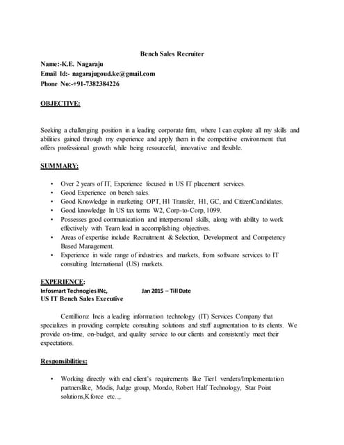 US IT Staffing Training Material | PDF