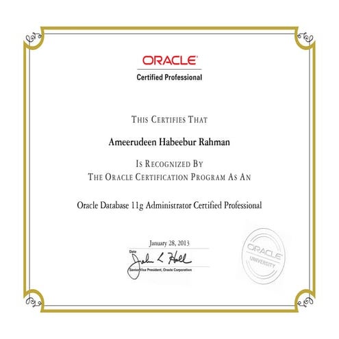 oracle 11g OCP | PPT