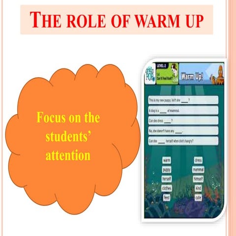 The roles of warm up | PPTX | Education