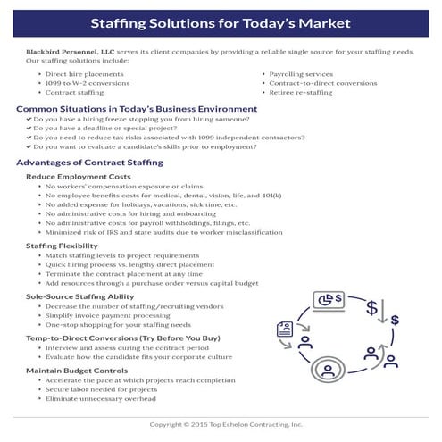 CLIENT STAFFING SOLUTIONS flyer | PDF | Business | Business and Finance