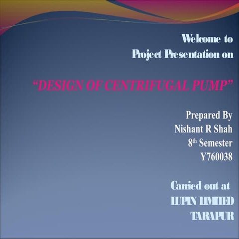 pump design | PPT