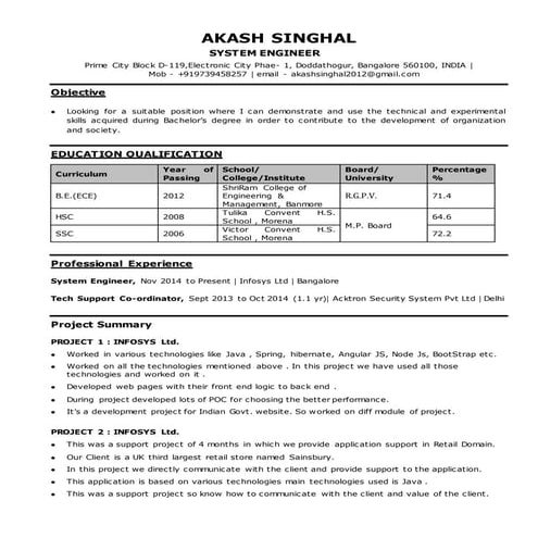 akash_resume | DOCX | Web Development | Internet