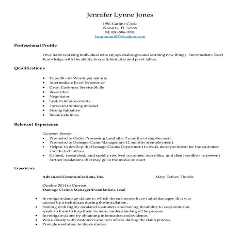 Wendy's Resume | DOCX