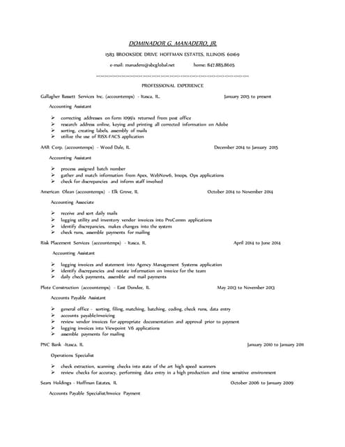 MPManzon Resume(rev) (2) | DOC | Business Accounting & Finance | Business