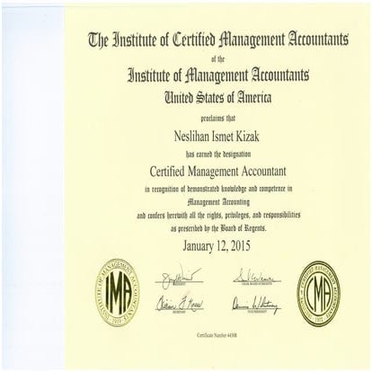 CMA CERTIFICATE-NIK JAN 12th 2015 | PDF