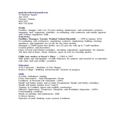 paul Resume 2016 3 | DOCX