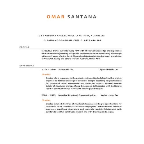 Omar Santana CV | PDF