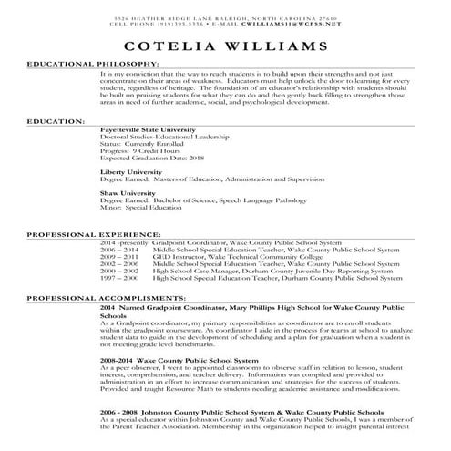 Resume Williams_C | DOC