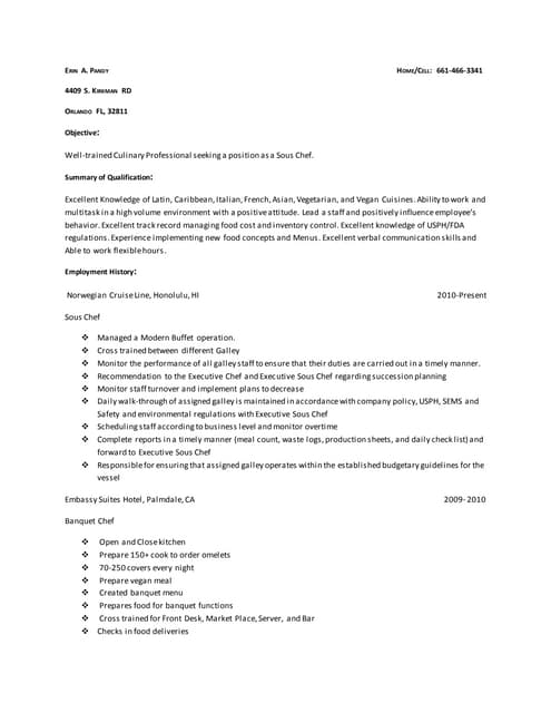 RESUME (2) | DOCX | Food Industry | Industries