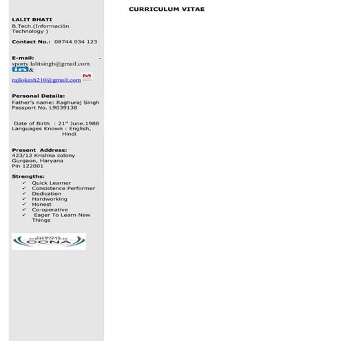 CV [Joe Daniels] | DOCX