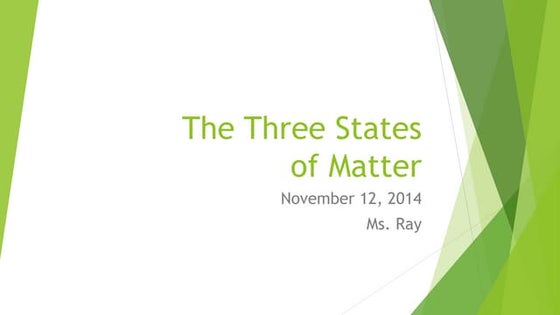 States Of Matter Power Point | PPT | Chemistry | Science
