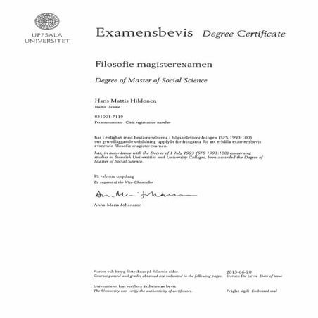Eksamensbevis s-v | PDF
