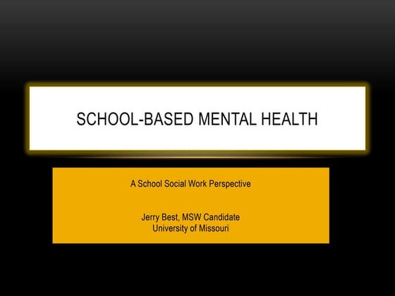 Mental Health for College Students powerpoint | PPT