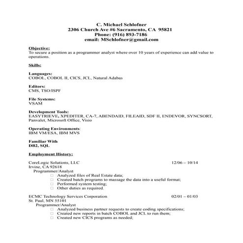 CMS-Resume 2 | PDF