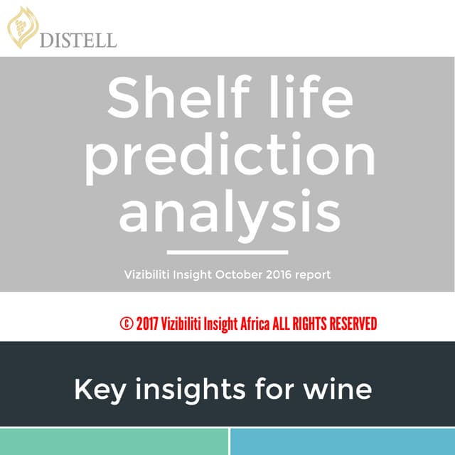 Distell Predicting Shelf Life Of Alcoholic Beverages | PDF