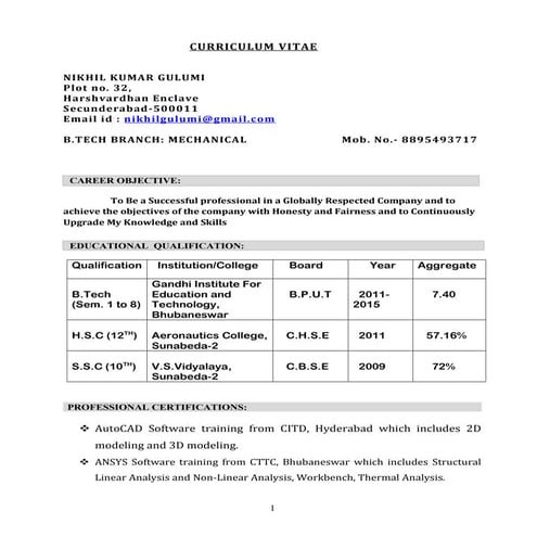 Nikhil C.V | DOC
