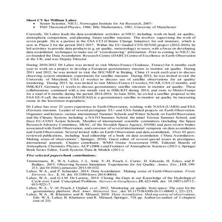 Short-CV-WLahoz | PDF