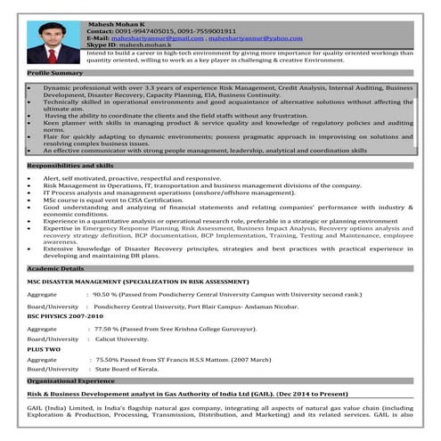 CV-Mahesh Mohan.. (1) | PDF