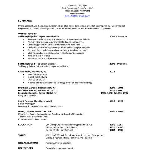 kenny resume 5-25-15 | DOCX