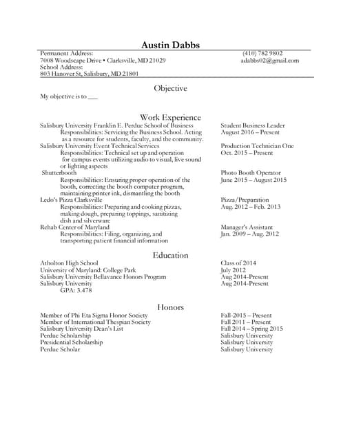 Ashley Hufford Resume 8-29-16 (2) | PDF
