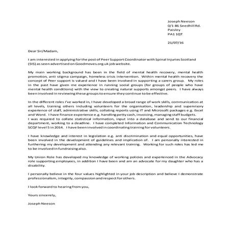 Rachael Supporting Statement | DOCX