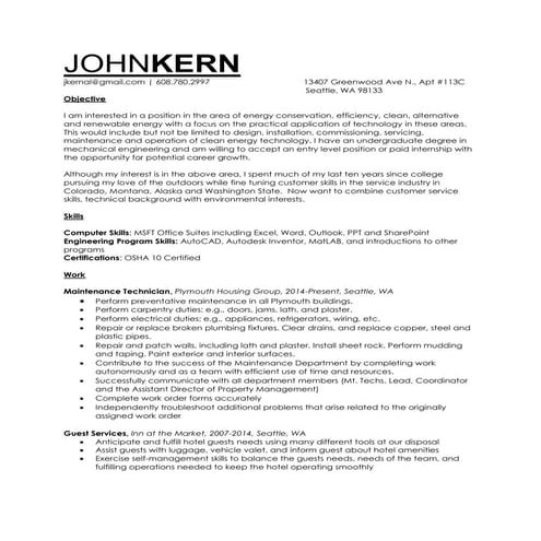 GARY GACH Resume 2014 | DOCX