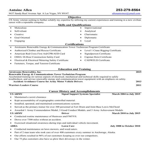 A. Allen Resume | DOC