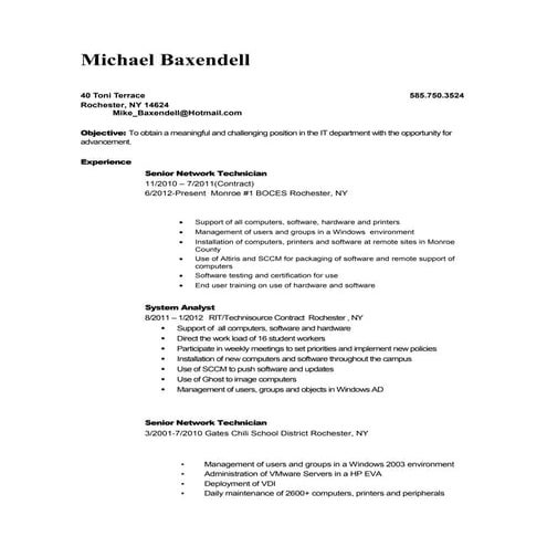 Resume | RTF