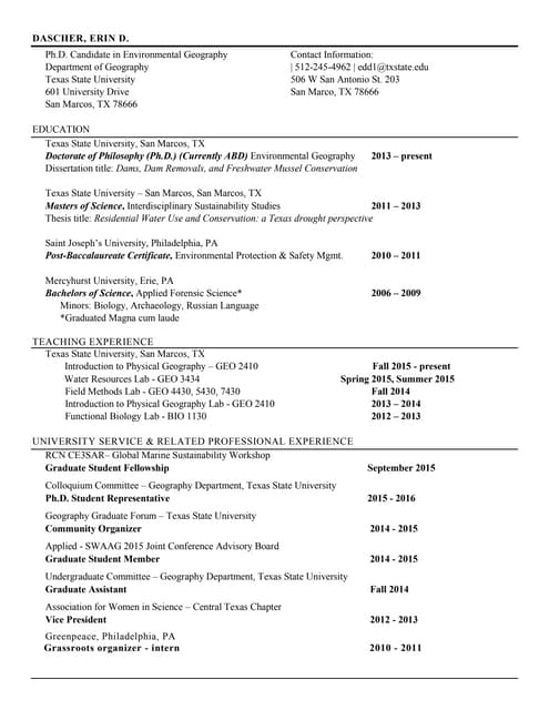 Resume - Stephens jan 2016 | PDF