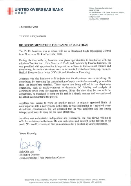 reference letter citibank | PDF