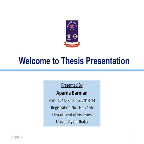 Thesis - 4214 | PPTX