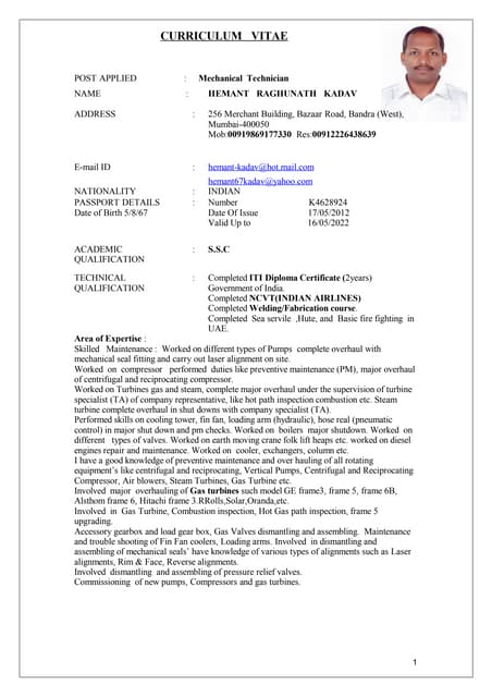 Muhammad sajid jahangir cv doc. | PDF