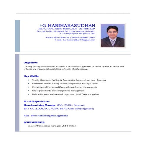 Hari Resume | DOCX