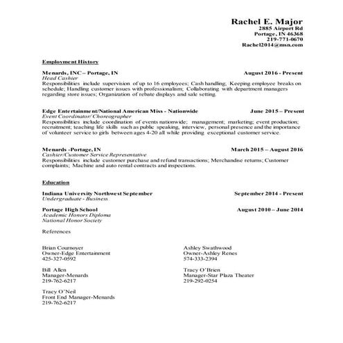 MIM Resume | DOCX