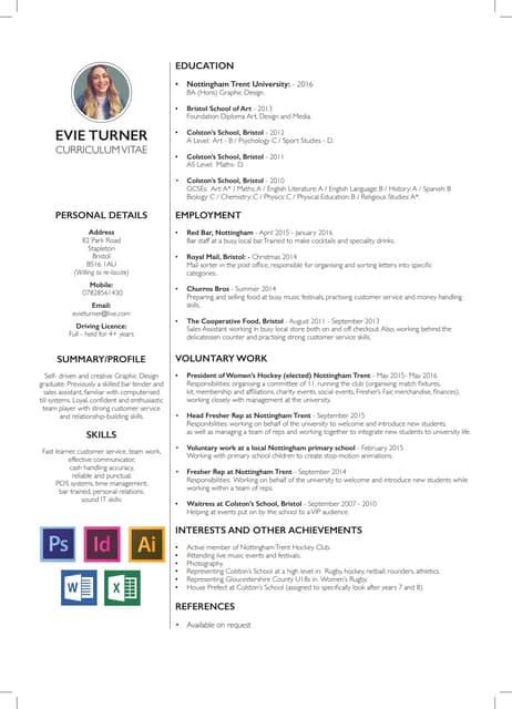 CV of Danny Humphreys | DOCX