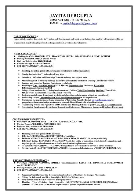 Kavitha Resume | DOC