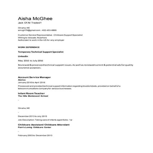 Angie resume | DOCX